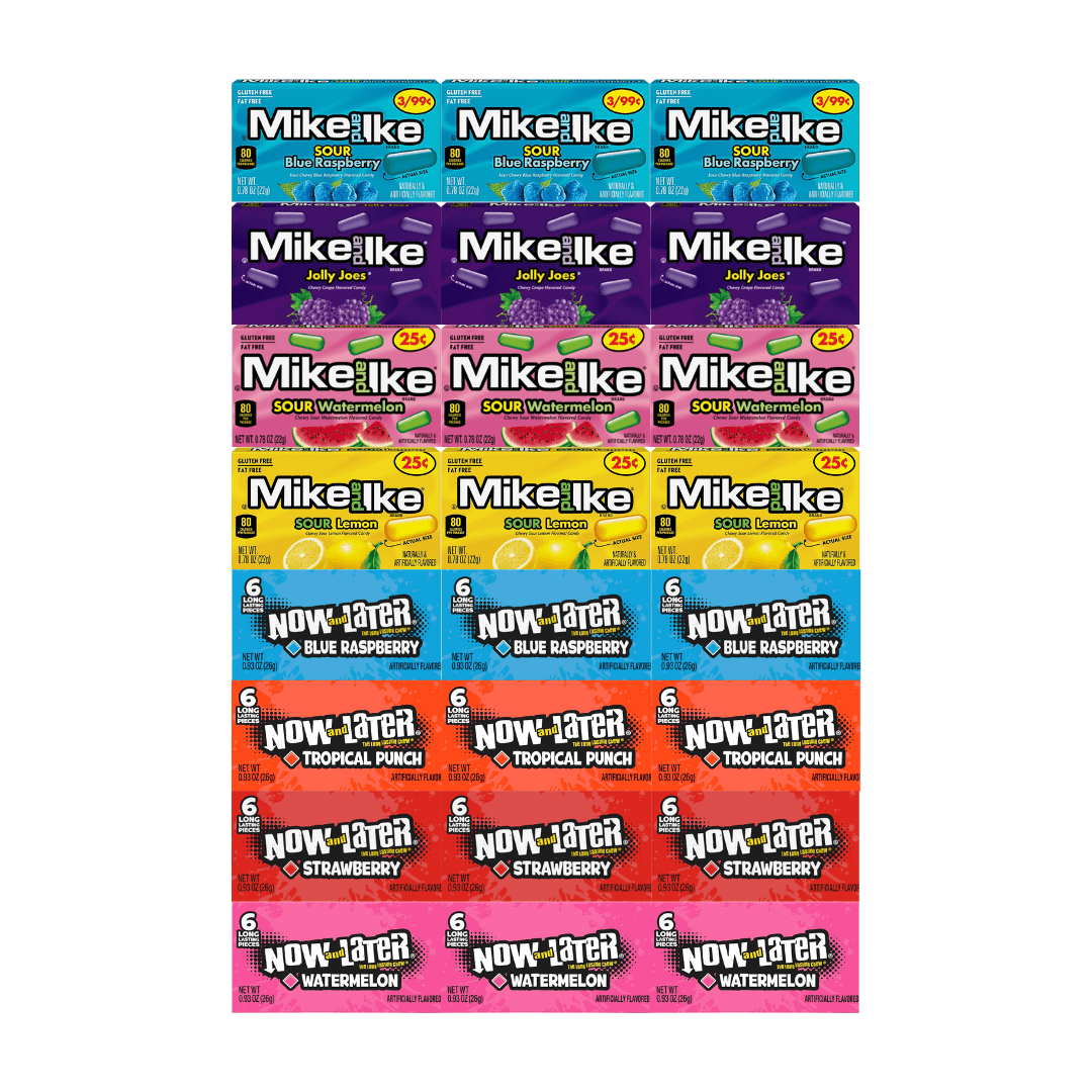 Assorted Candy Mix Variety Pack – Includes 4 Flavors of Mike and Ike ...