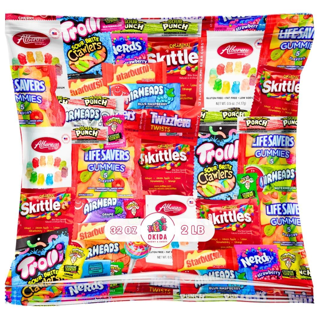 Assorted Candy Variety Pack - MDA05 Individually Wrapped Party Candy ...