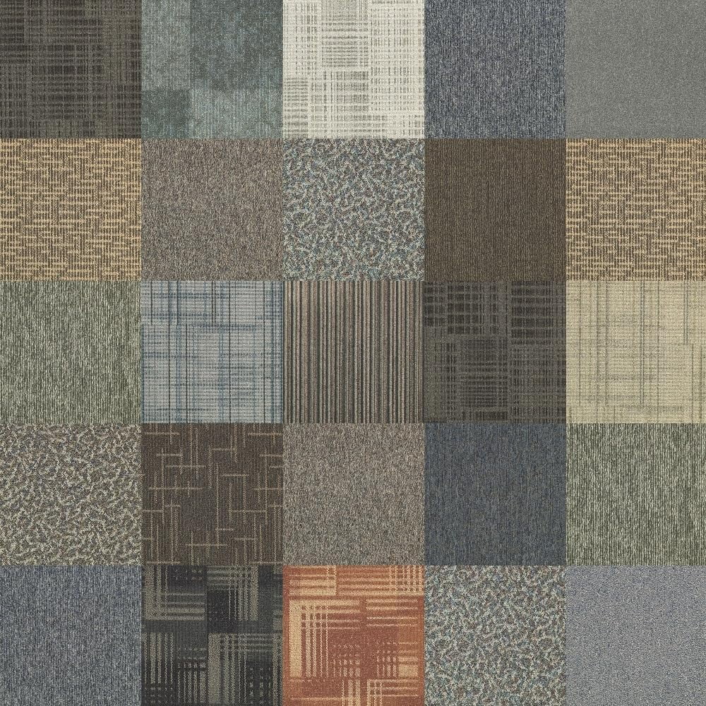 Assorted Carpet Tile 24"x24" 96sqft 24 Tiles - Walmart.com