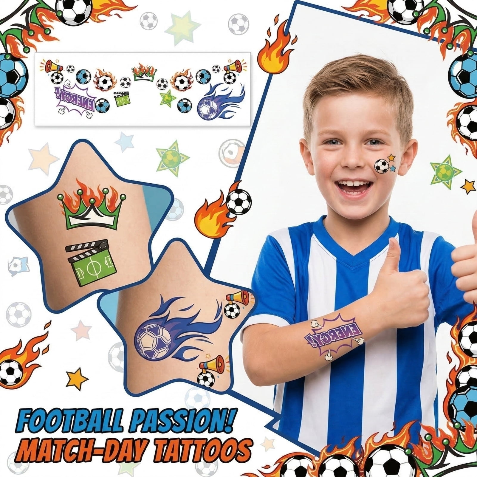 Assorted Cartoon Football Theme Series Stickers, Sports Party Favors ...