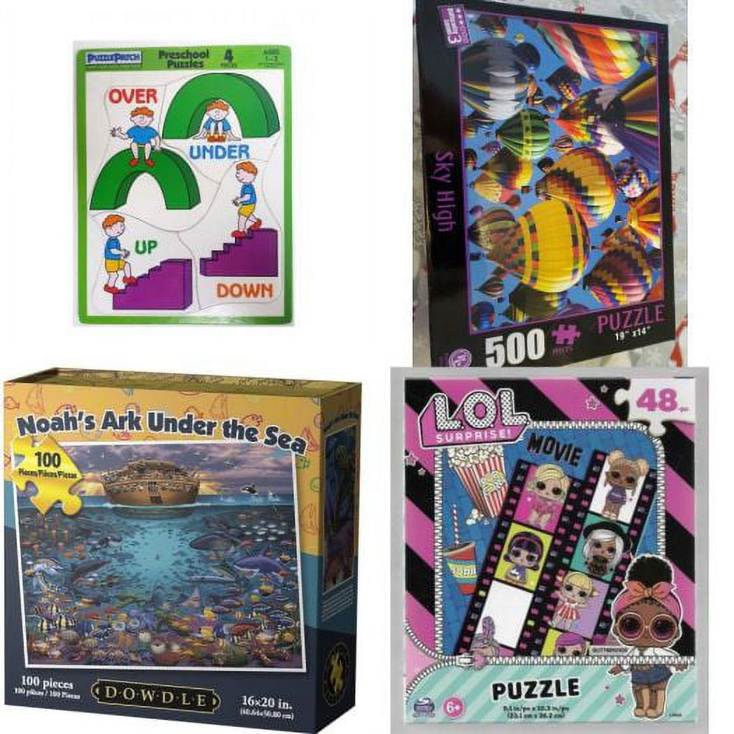 Kids Assorted 4 Pack Fun Puzzle Bundle - Puzzle Patch Preschool ...
