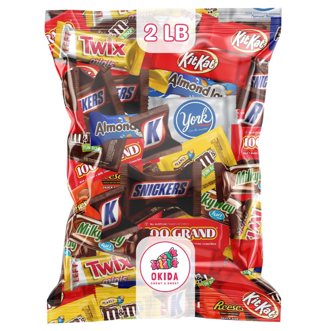 Assorted Chocolate Variety Pack - Individually Wrapped Party Chocolate ...