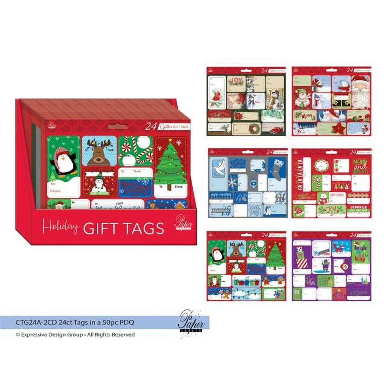 Assorted Christmas Peel & Stick Gift Tags - Case of 50 - Walmart.com