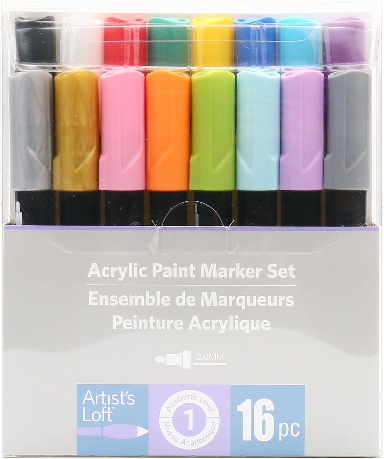 Assorted Color Acrylic Paint Marker Set by Artist's Loft™ - 16 Markers ...