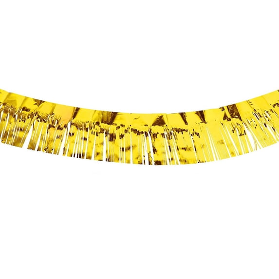 Assorted Color Metallic Fringe Tassel Banner, Reusable Hanging Backdrop ...