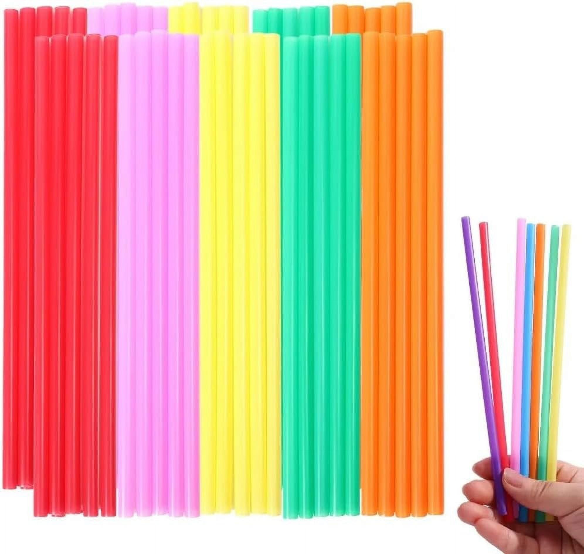 Assorted Color Mini Plastic Straws - 300 Pc Set - Perfect for Parties ...