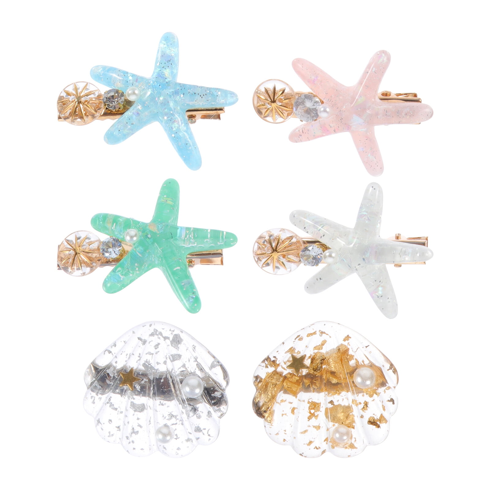 Assorted Color Pearl Hair Clips with Side Duck Clips for Decorative ...