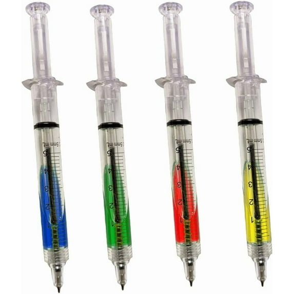 Assorted Color Vaccine Nurse Dr Shot Pens Black Point Pen Set of 4 ...