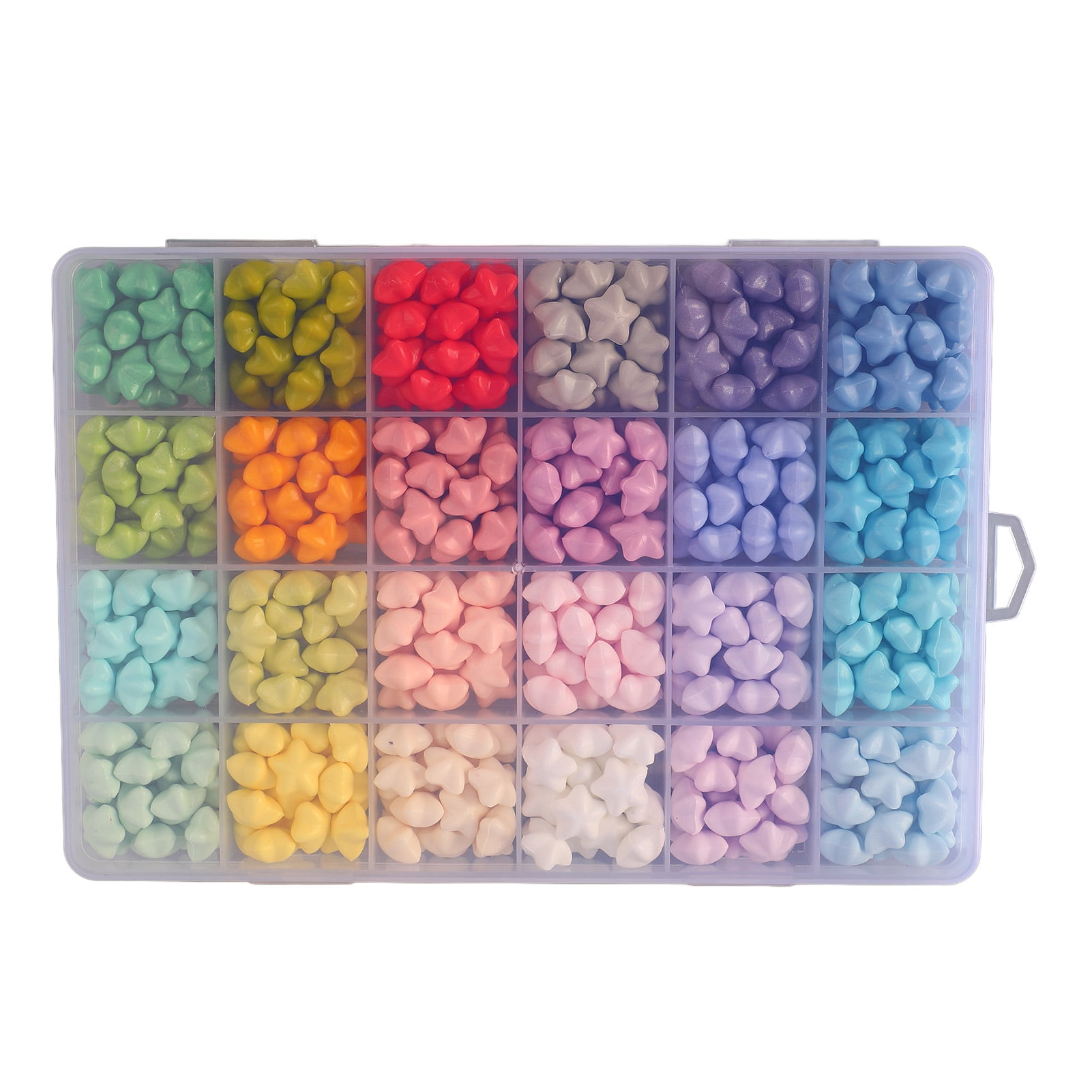 Assorted Color Wax Beads For Sealing, Star Shaped, Smokeless, 24 ...