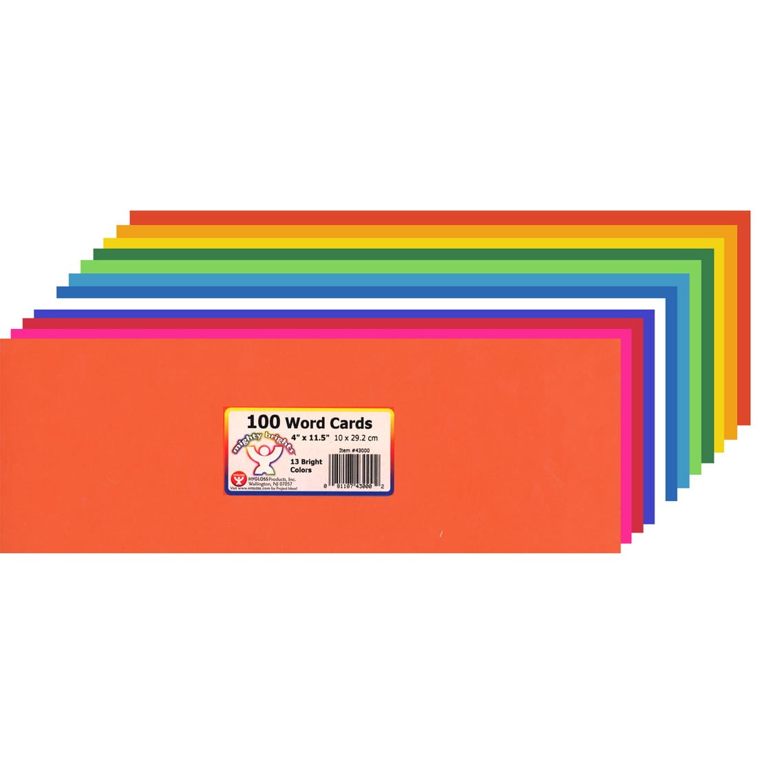 Assorted Color Word Cards - Walmart.com