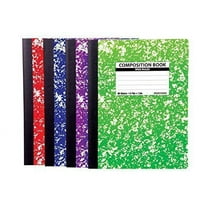 BAZIC Blue Marble Bound Notebook, Unruled 100 Sheet, Ideal for College ...