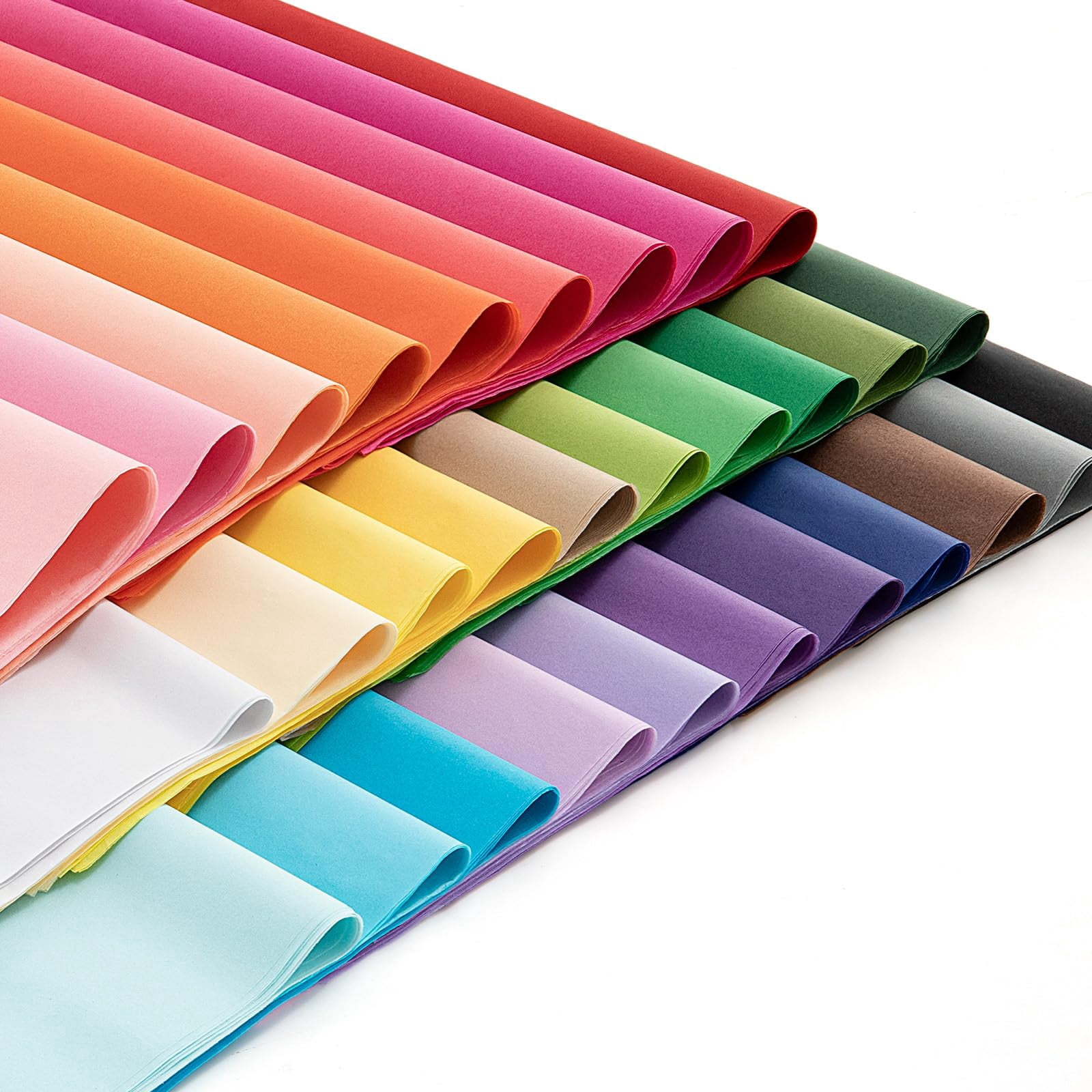Assorted Colored Tissue Paper for Gift Bags – 20 x 26 Inch, Rainbow 30 ...