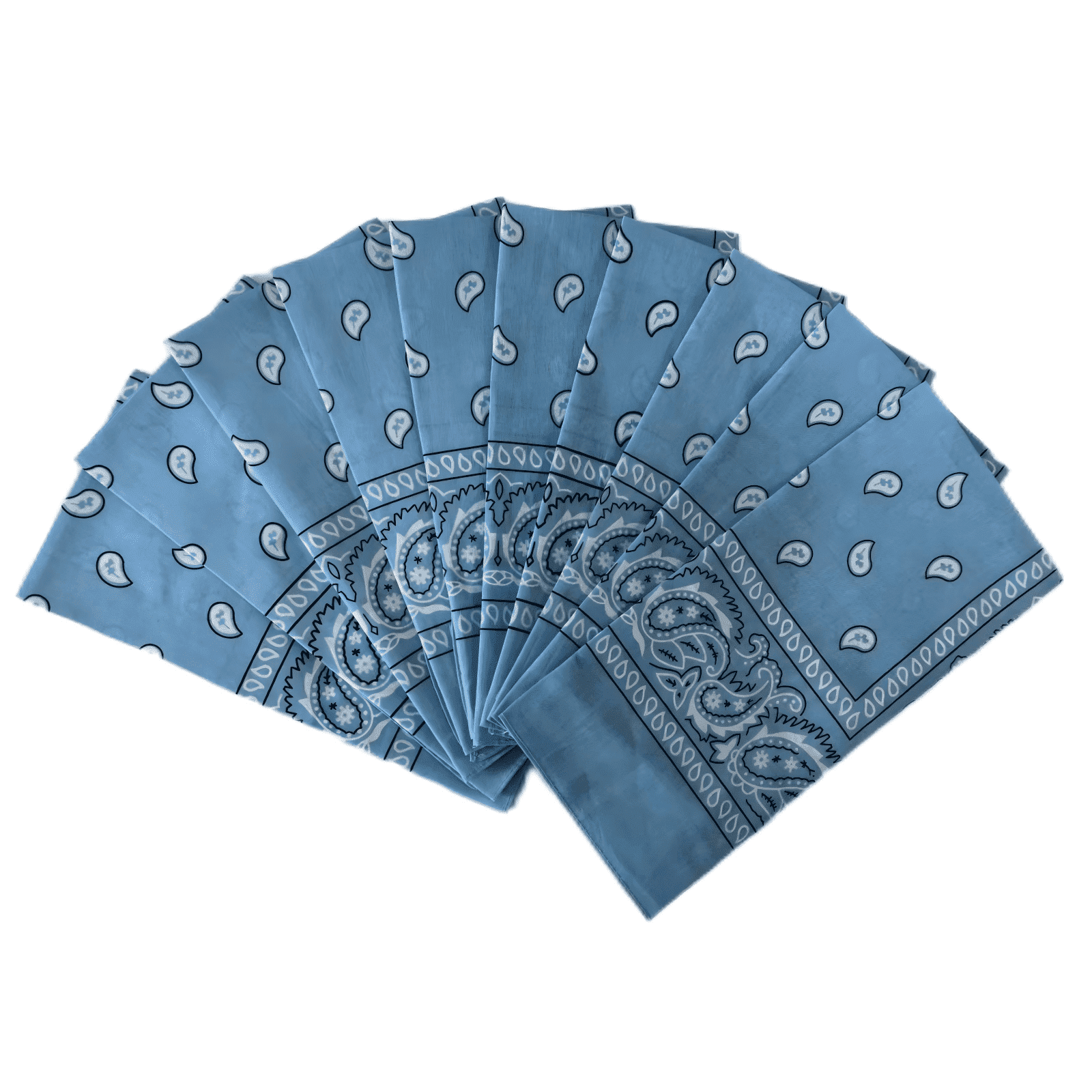 Fanni Youpin Assorted Colors Paisley Cowboy Bandanas 100% Cotton 12 ...