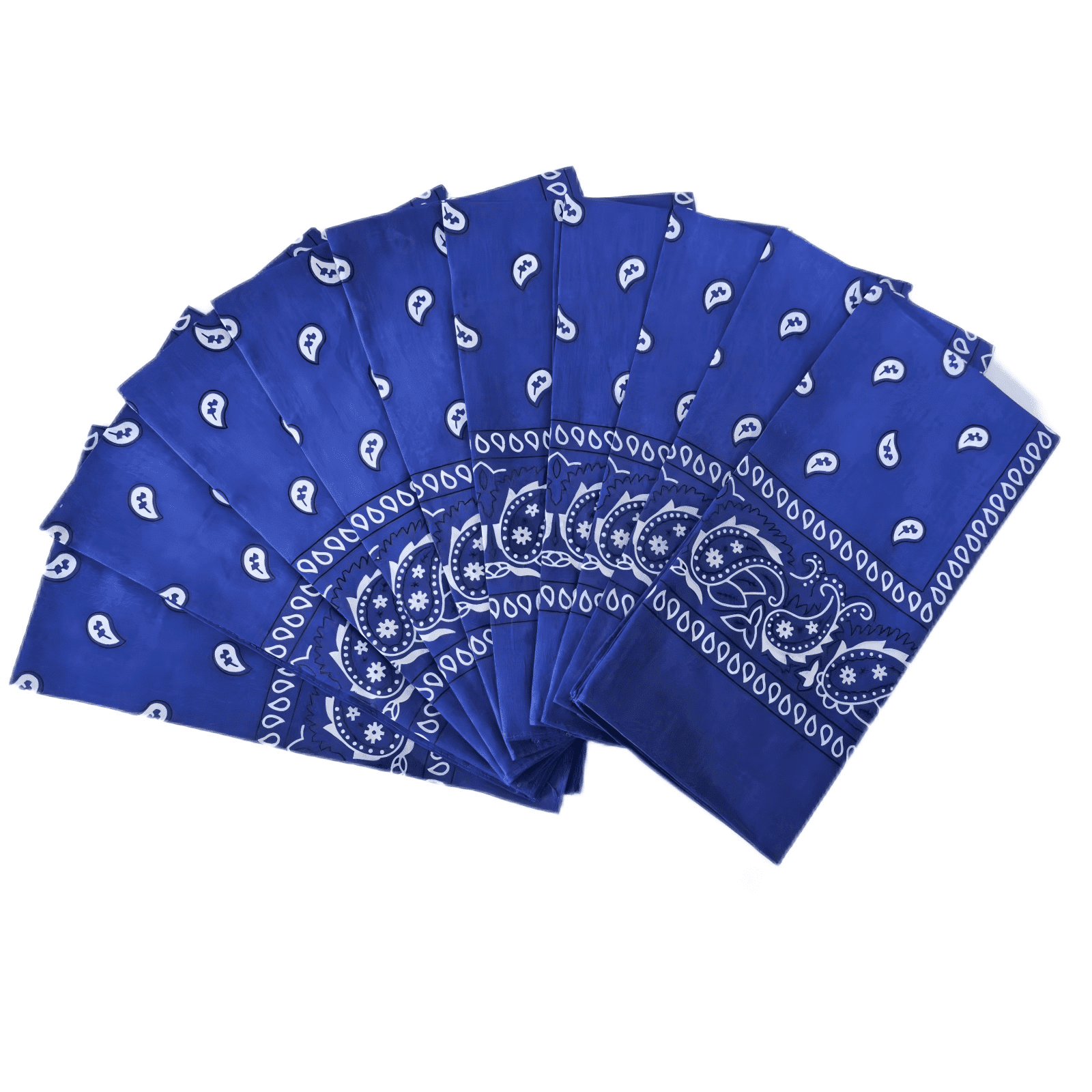 Assorted Colors Paisley Cowboy Bandanas 100% Cotton 12 Pack Fine ...