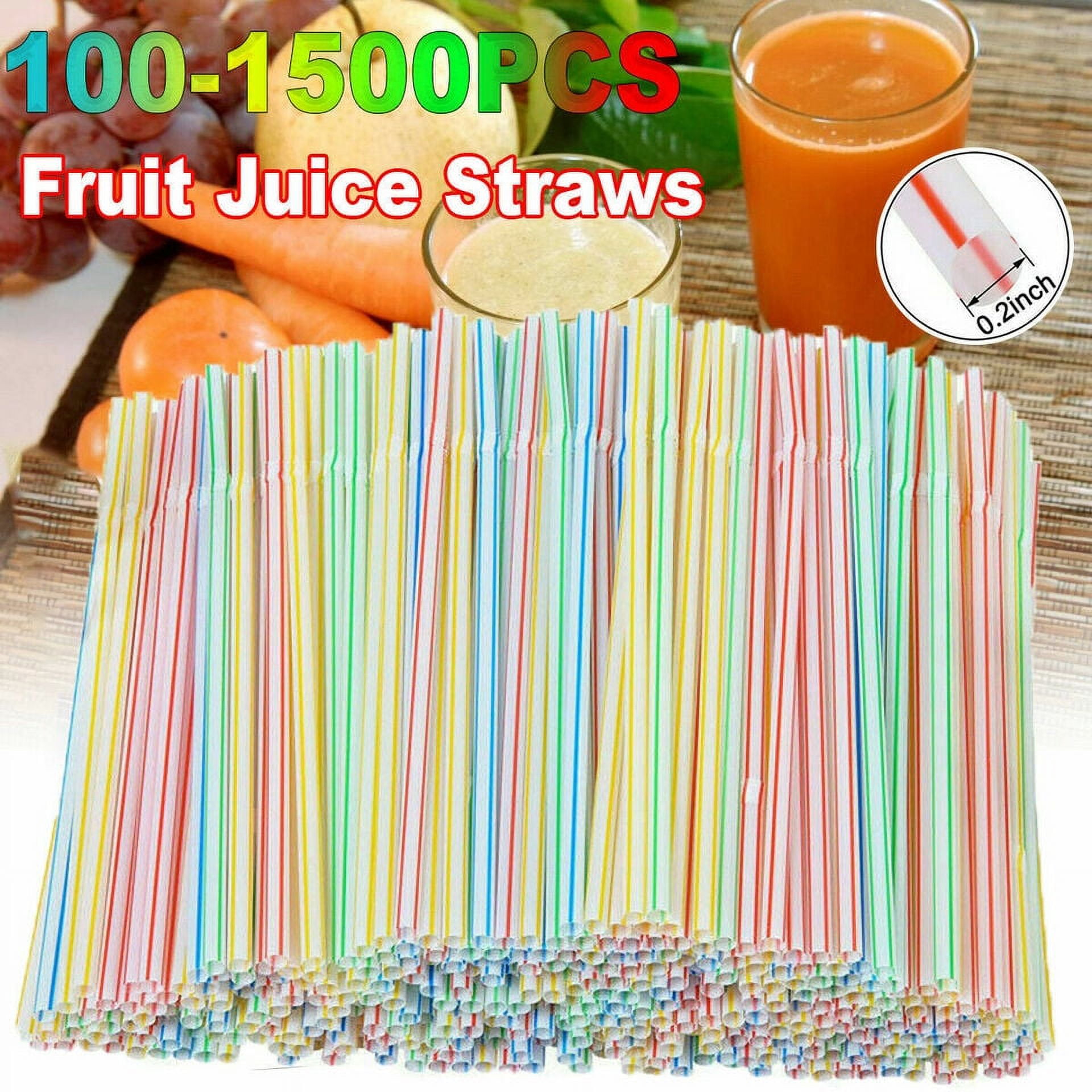 Assorted Colors Striped Straws, Perfect for Parties, Food Grade PP ...