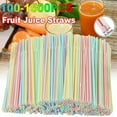 Assorted Colors Striped Straws, Perfect for Parties, Food Grade PP ...
