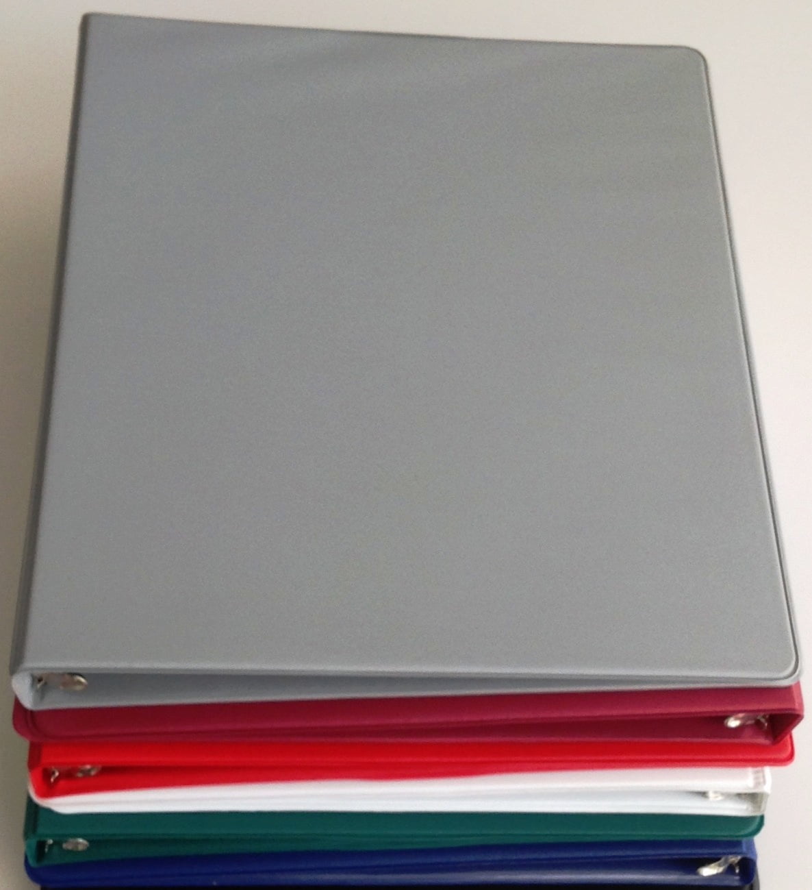 Assorted Colors of Vinyl 3-Ring Binders, 1/2-Inch, for 8.5" x 11 ...
