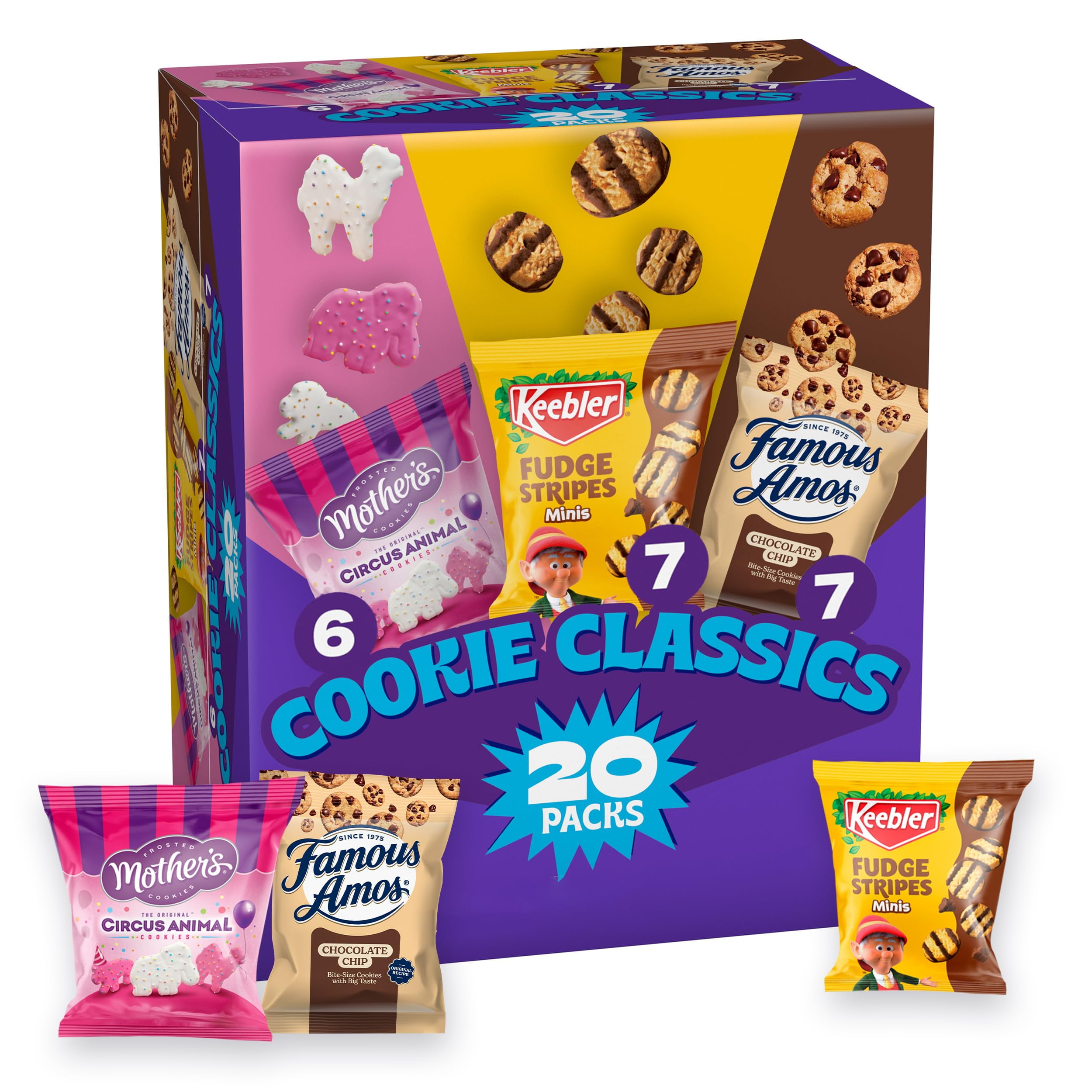 Assorted Cookie Classics Variety Pack - Mother’s Circus, Keebler Fudge ...