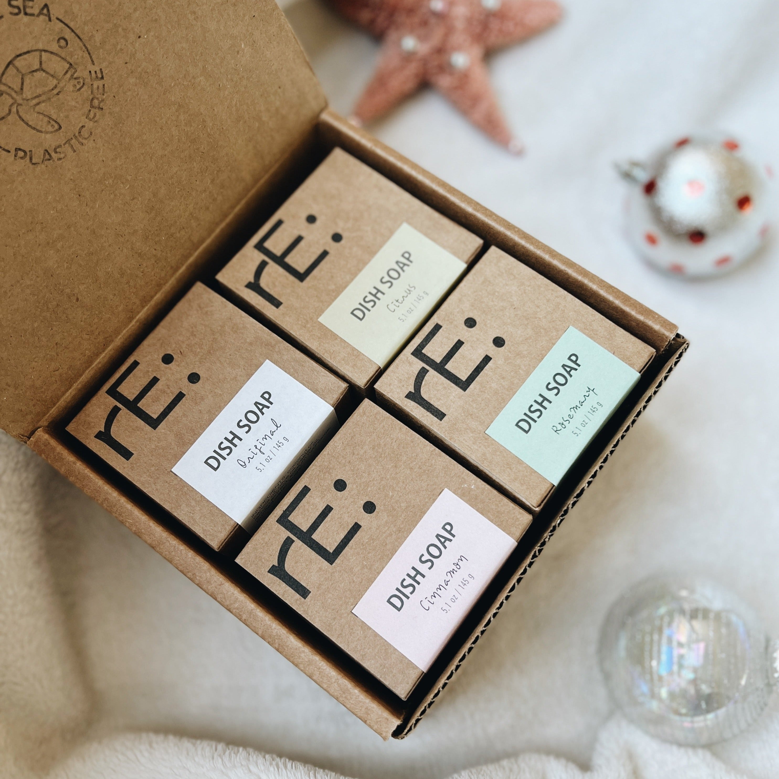 Assorted Dish Soap Set (4 soaps + 4 loofahs) - Walmart.com