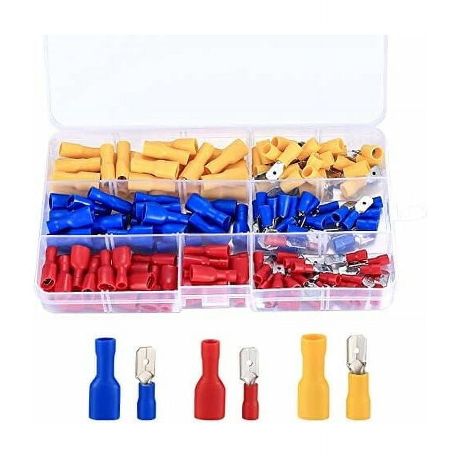 Electrical Connectors Kit, High-Quality Tin-Plated Red Copper Terminals ...