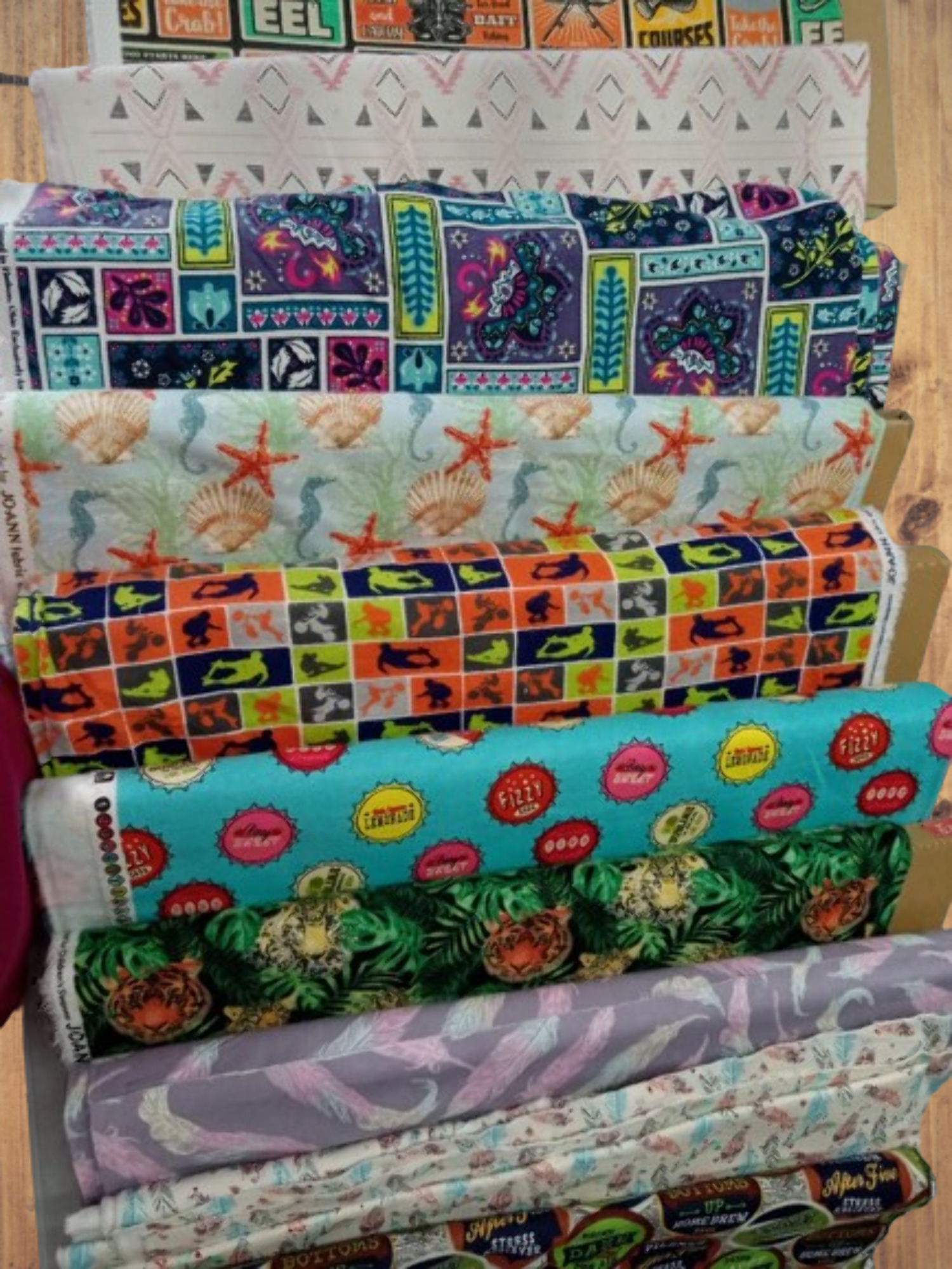 Assorted Flannel - 1/2 Yard Cuts - 10 Prints- Fabric Bundle - Walmart.com