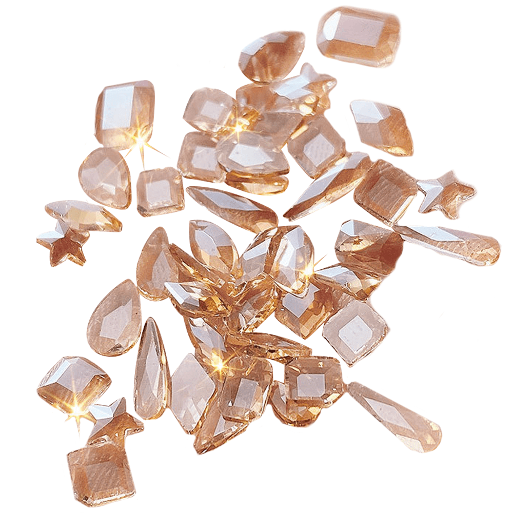 Assorted Flat Back Nail Crystals，Diamond Shaped Rhinestones For Nails ...