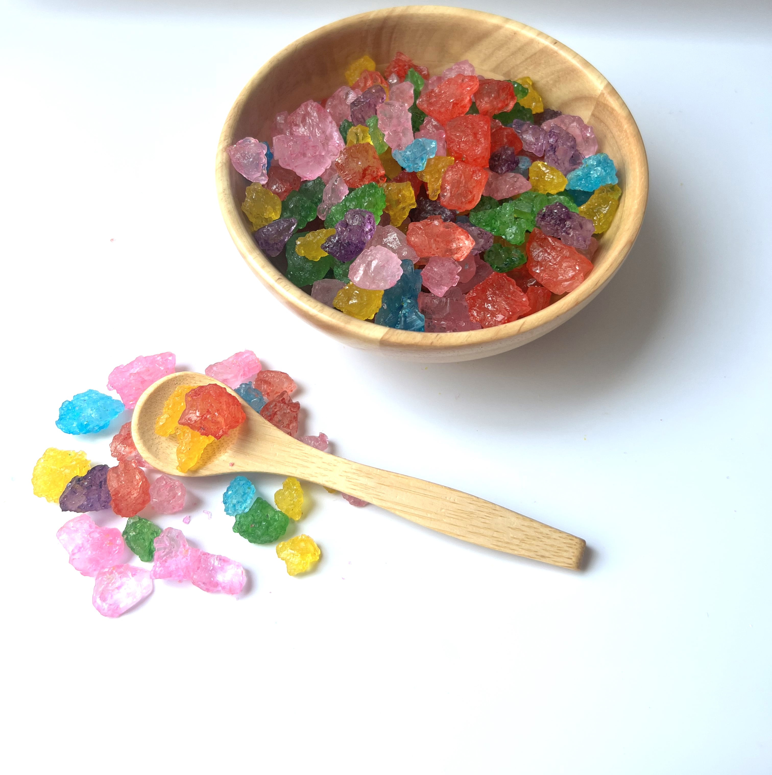 Assorted Flavors Old Fashioned Large Rock Sugar Candy Gems, Lump Sugar ...