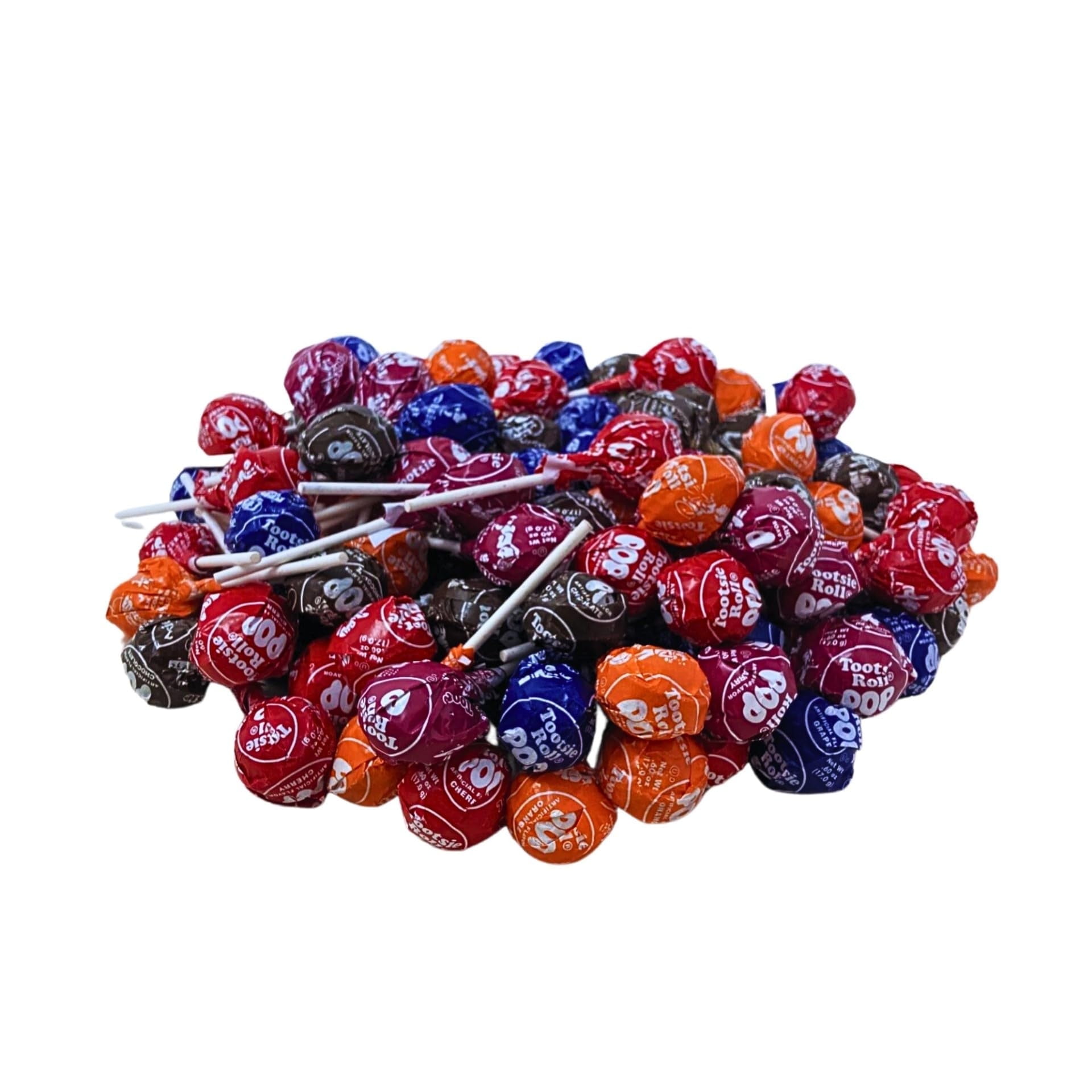 Assorted Fruit Flavored Tootsie Pops 3.5-Lbs- Five Classic Flavors Bulk ...