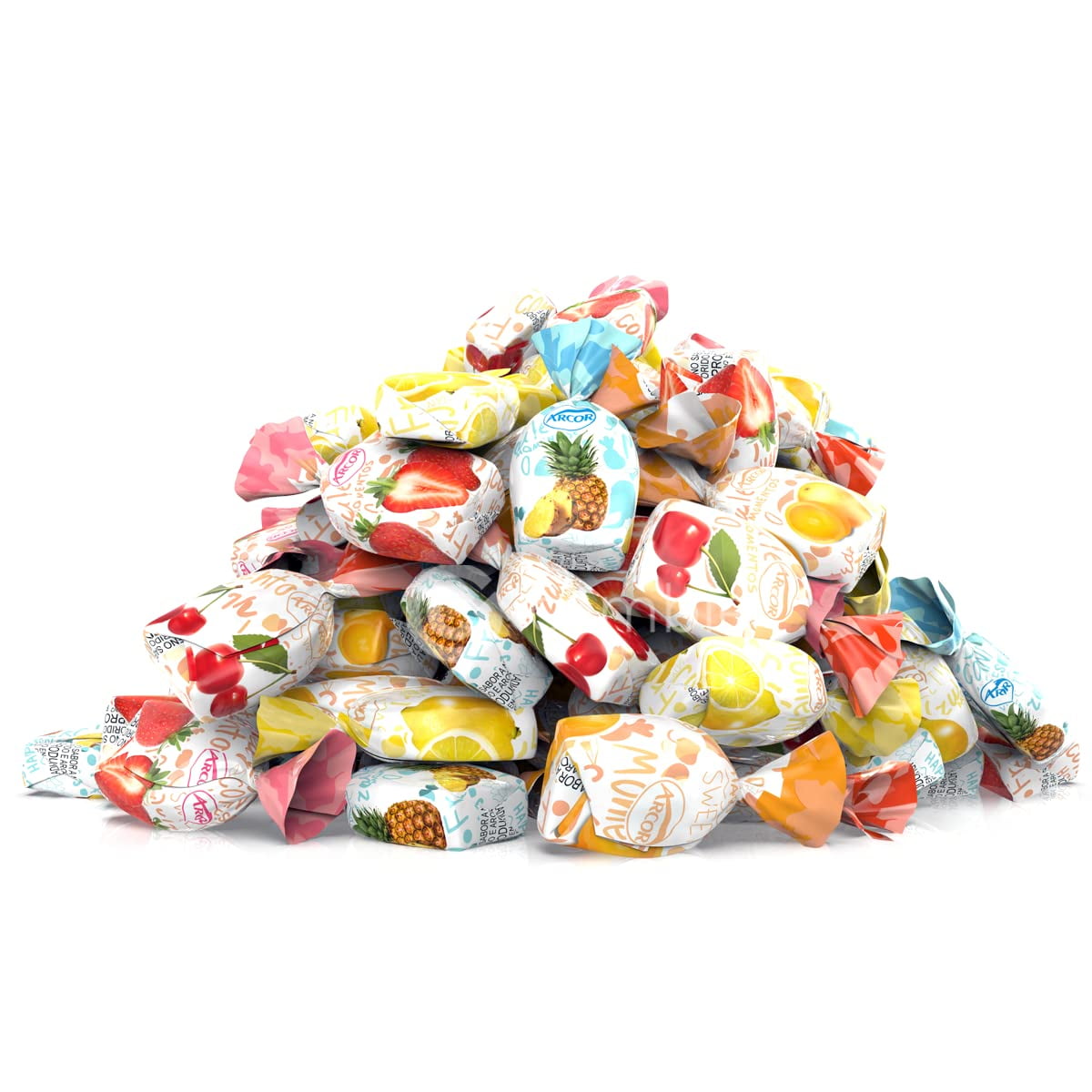 Assorted Fruit Hard Candy Individually MDA05 Wrapped by Cambie, 2 lbs ...