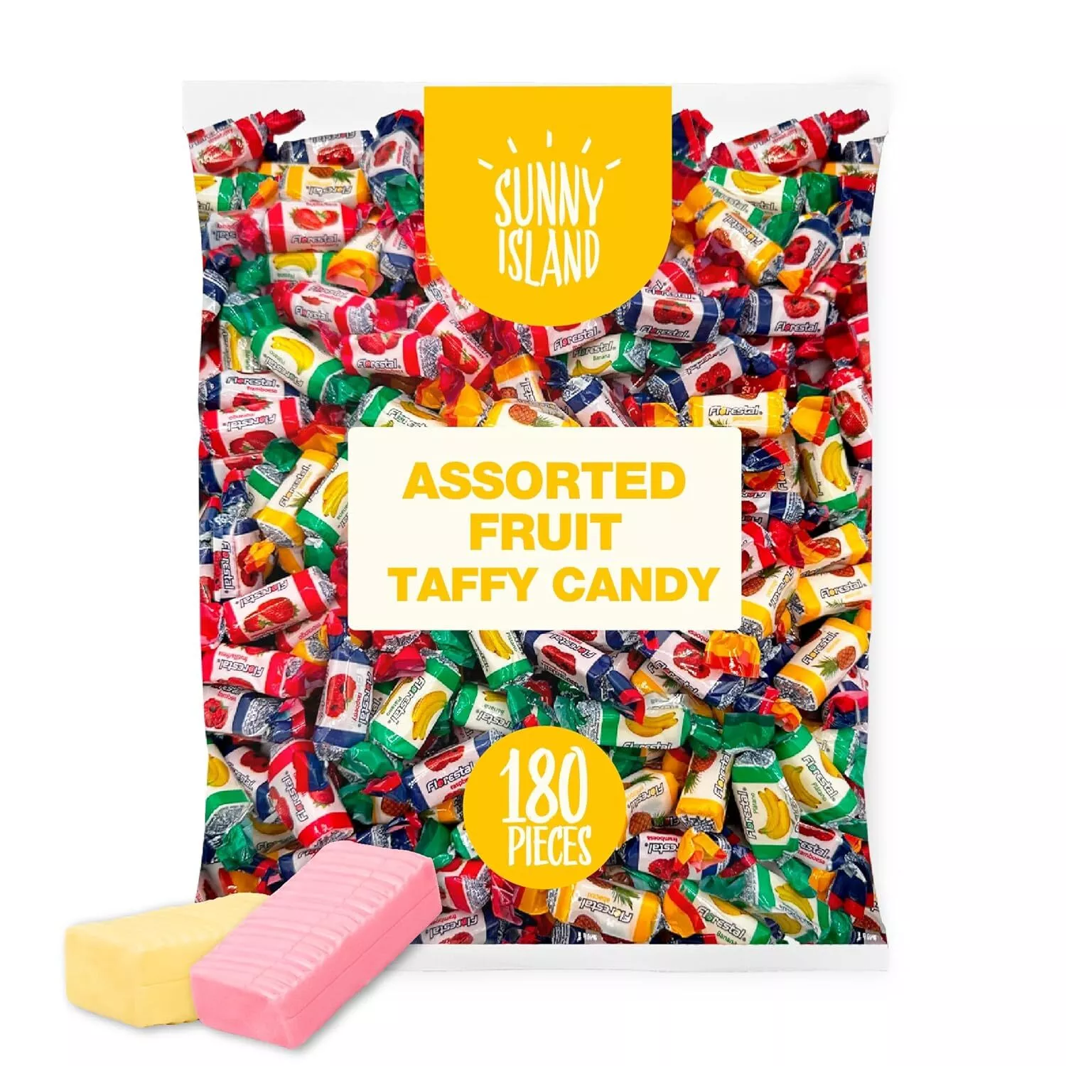 Assorted Fruit Taffy Candy, 2-Pound Bag (About 180 Pieces) - Walmart.com