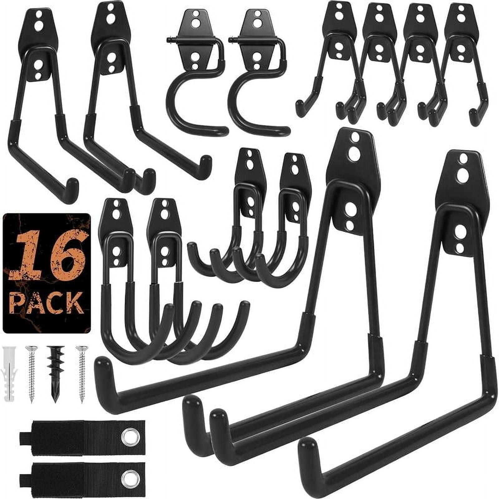 Assorted Garage Hooks Bundle, Steel Heavy Duty Garage Storage Hook with ...