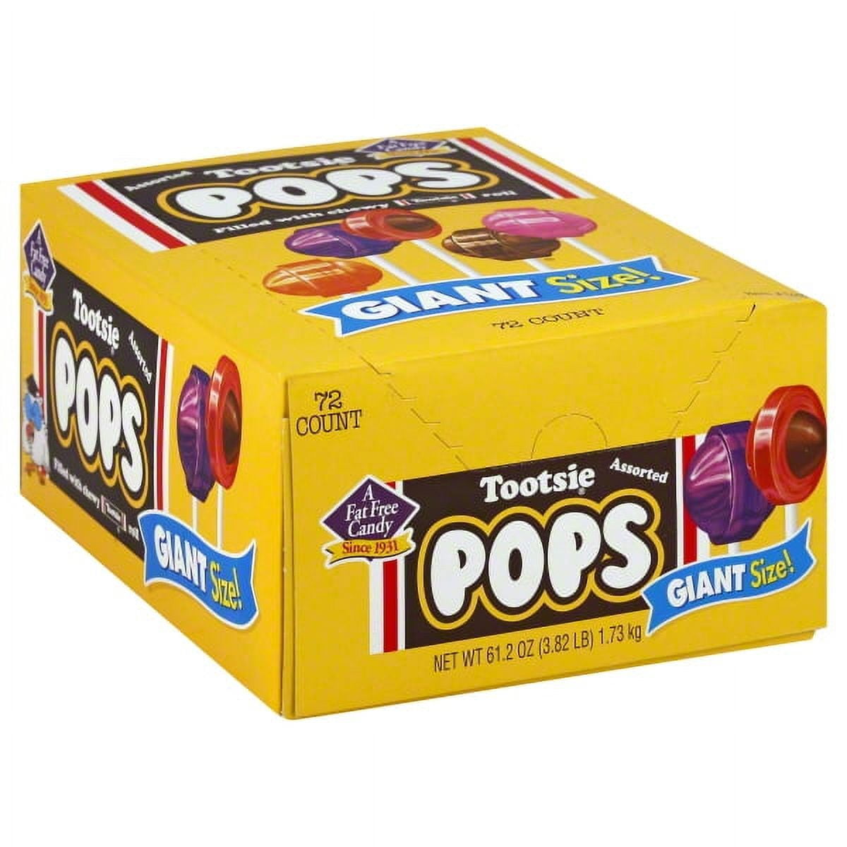 Assorted Giant Tootsie Pops Candy Lollipops, Fat Free, Peanut Free ...