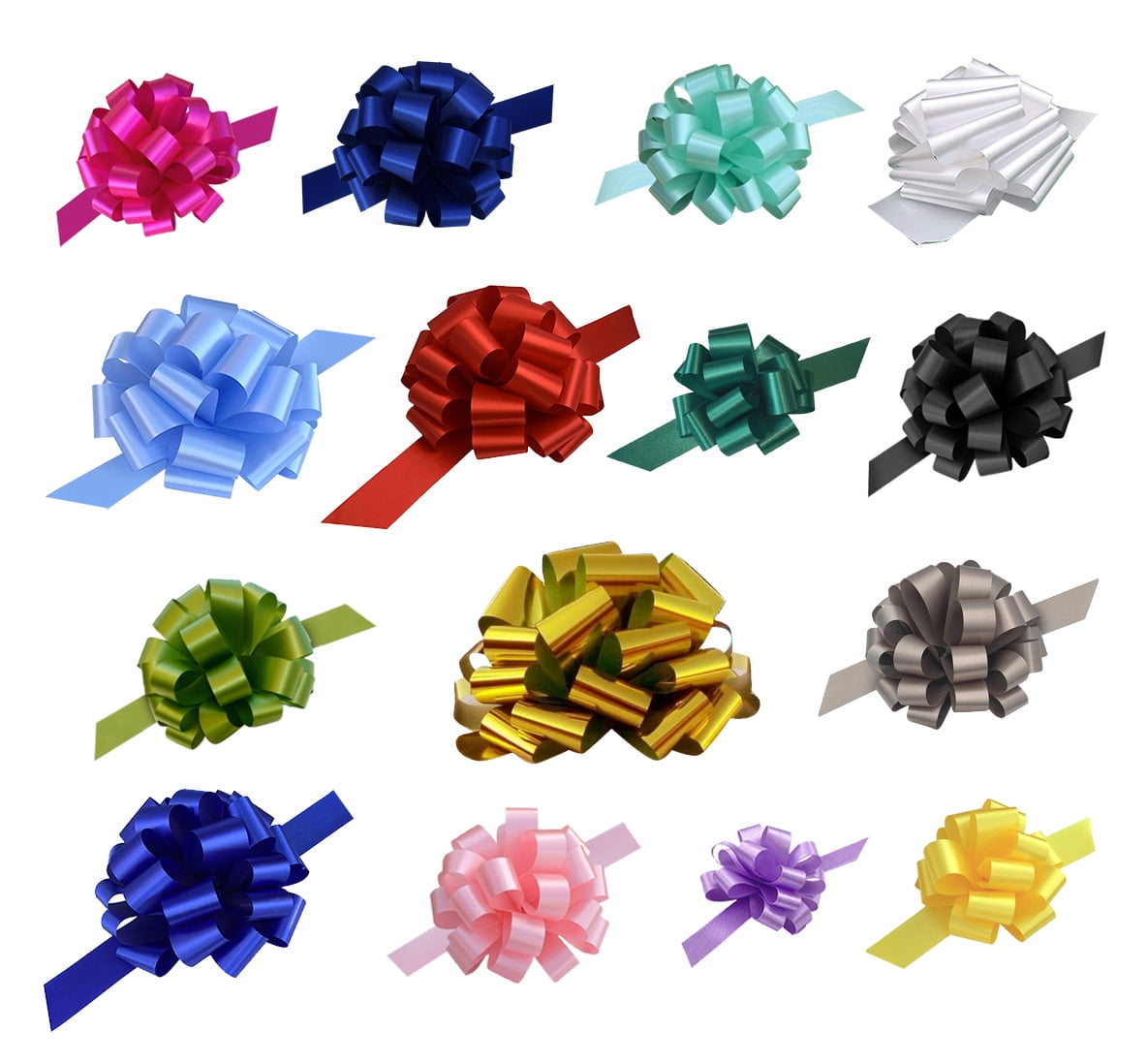 Large Assorted Gift Pull Bows for Christmas and Present Wrap Supplies ...