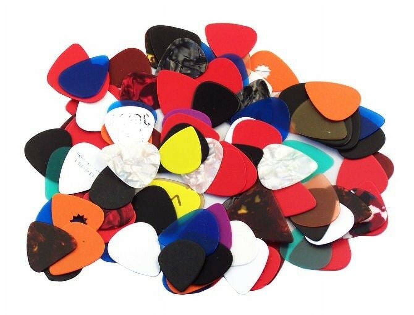 Assorted Colored Guitar Picks Set, 100 Picks, 351 Style, Free Shipping ...