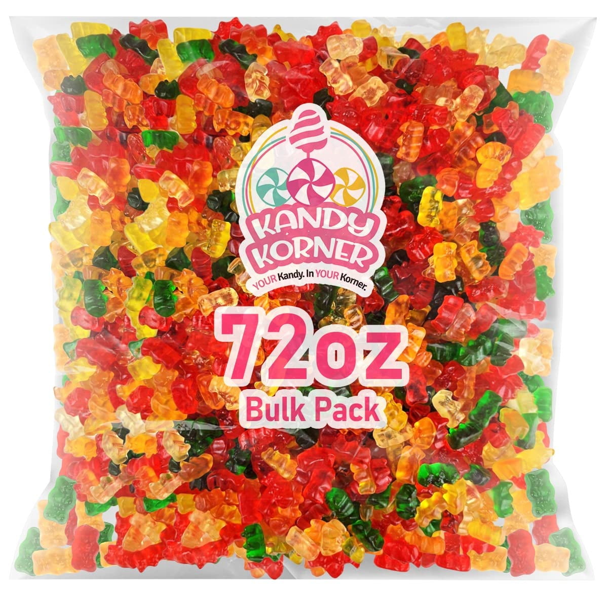 Assorted Gummy Candy - KEF16 Delicious Gummy Bears - Jumbo Pack 72oz ...