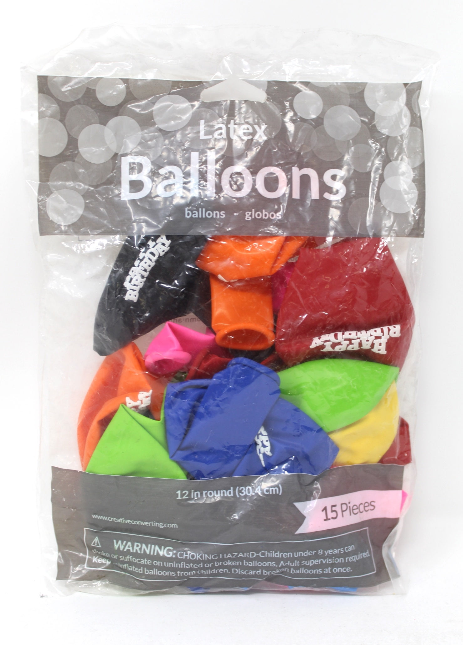 Assorted Happy Birthday Balloons, 15 pk - Walmart.com