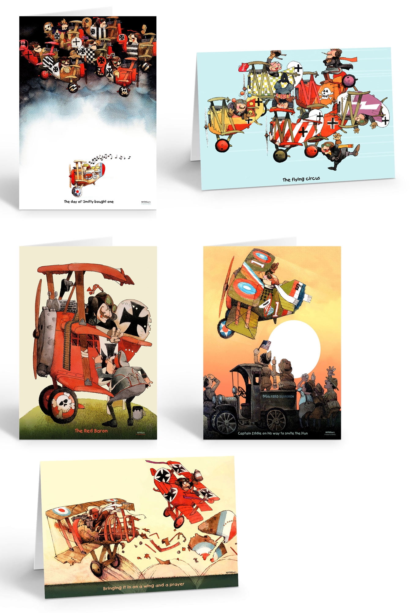 Assorted Historical Aviation Note Cards - 10 Note Cards with Envelopes ...