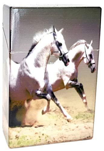 Assorted Horse Stallion Designs Crushprrof Plastic Cigarette Case ...