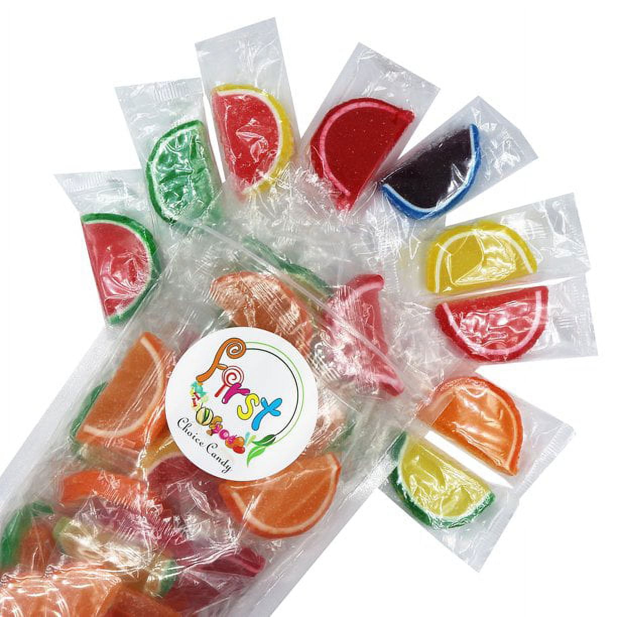Assorted Individually Wrapped Jelly Fruit Slices Candy 1 Pound ...