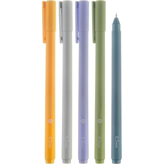 Assorted Ink Pens, 0.5 mm Pens Fine Point, Cute Fine Tip Pens No Bleed ...