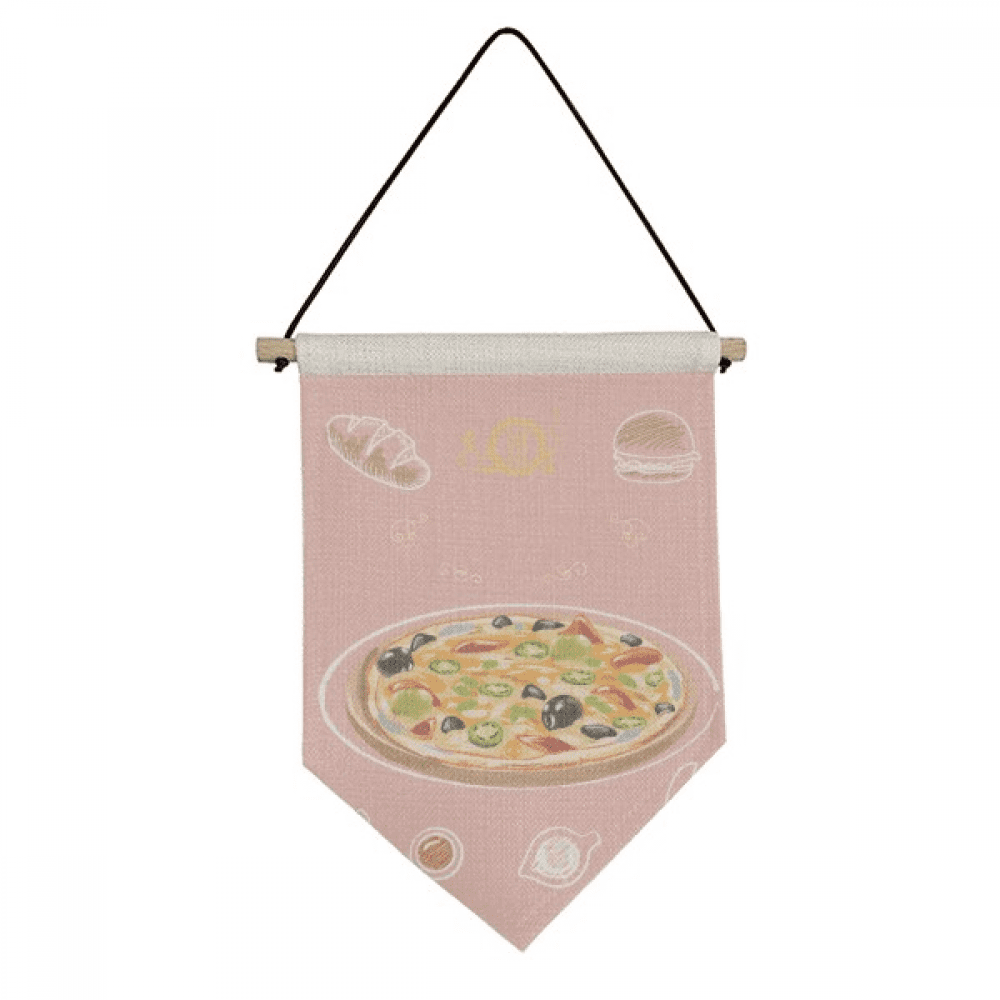 Assorted Italy Tomato Foods Pizza Canvas Flag Hanging Wall Art Decor ...