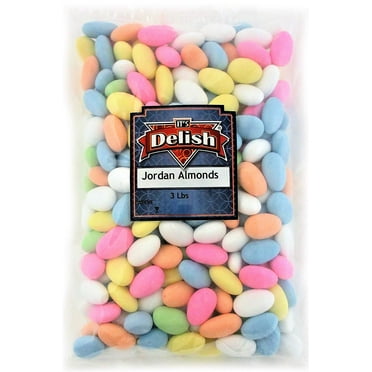 Jordan Almonds - Assorted Pastel Colors, Candy Coated Nuts, 2 Pounds ...