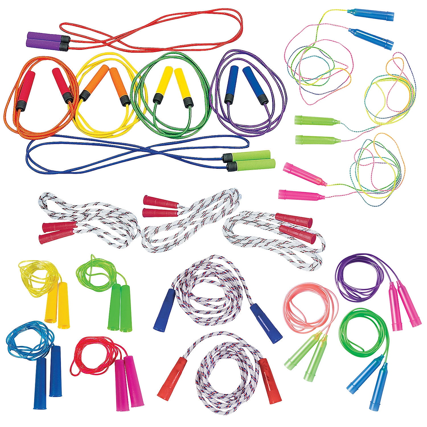 Walmart's 72 Pc Long Pack of Assorted Jump Ropes for Active Fun ...