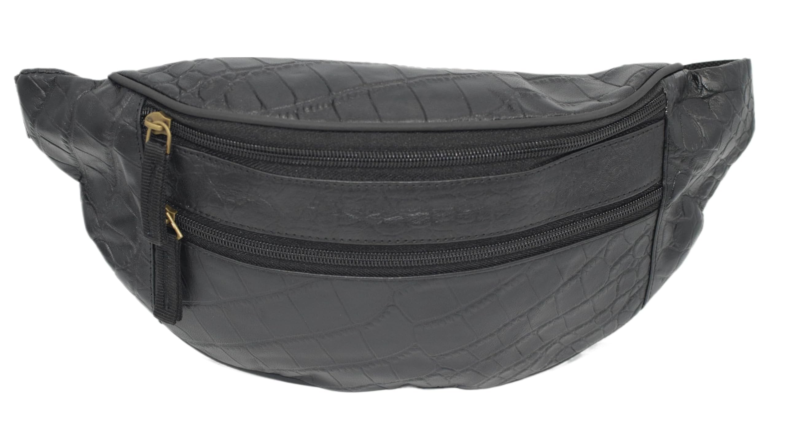Assorted Leather Fanny Packs #7310 Croco Black - Walmart.com