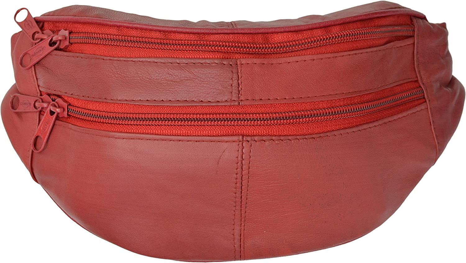 Assorted Leather Fanny Packs #7310 Red - Walmart.com