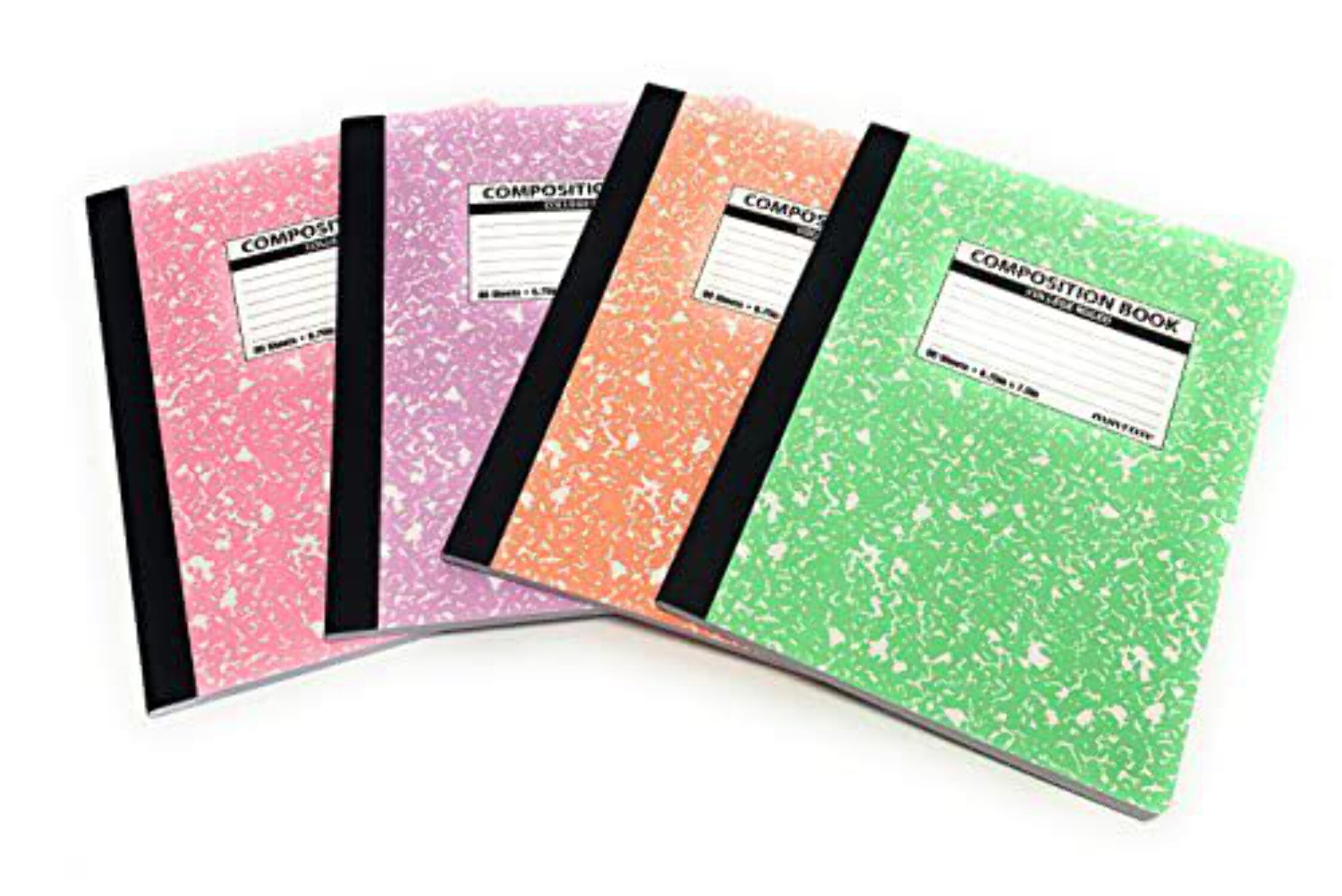 Assorted Marble Composition Books (College Ruled, 4 Pack) - Walmart.com