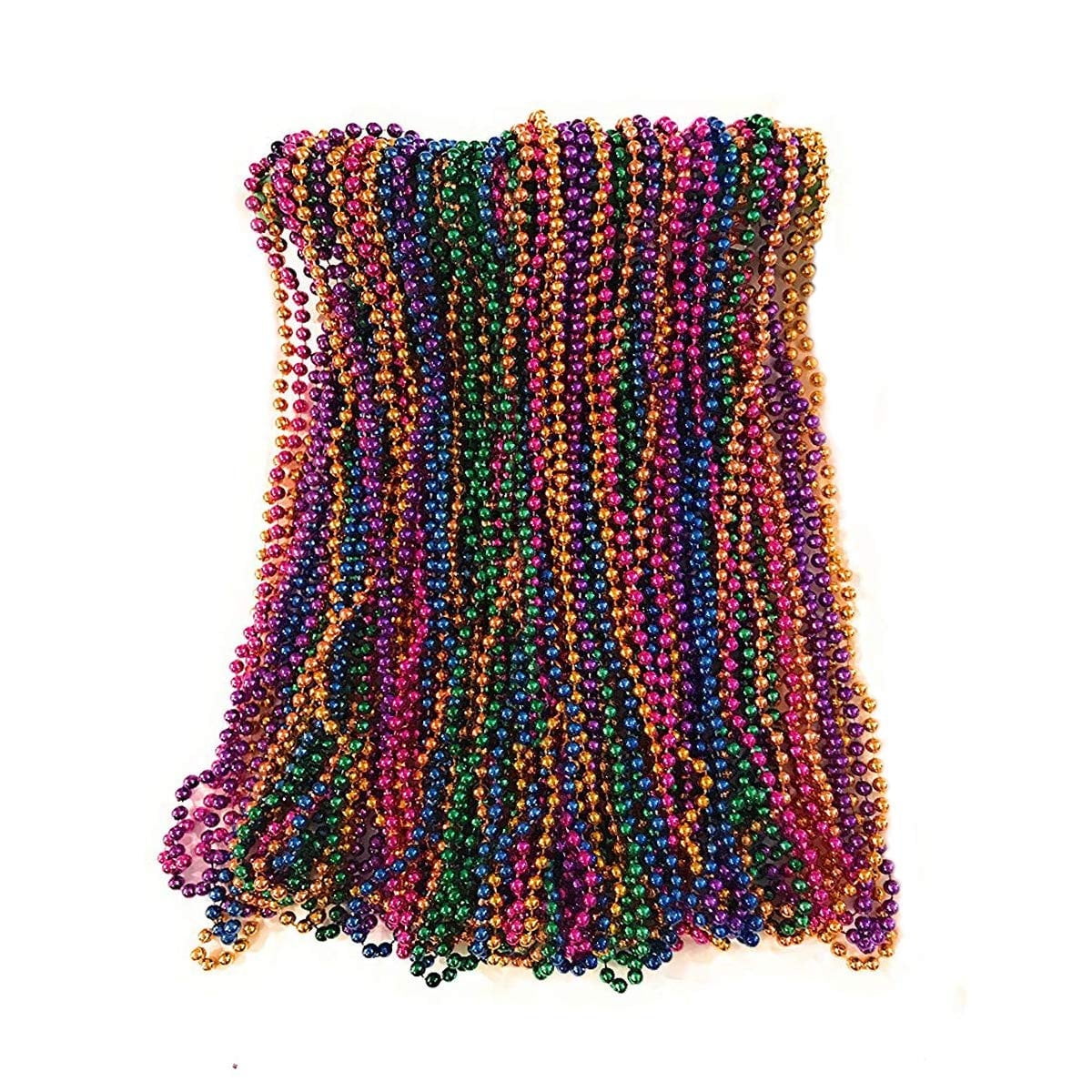 Mardi Gras Krewe Assorted Mardi Gras Beads - 33 Inch 72 Necklaces ...