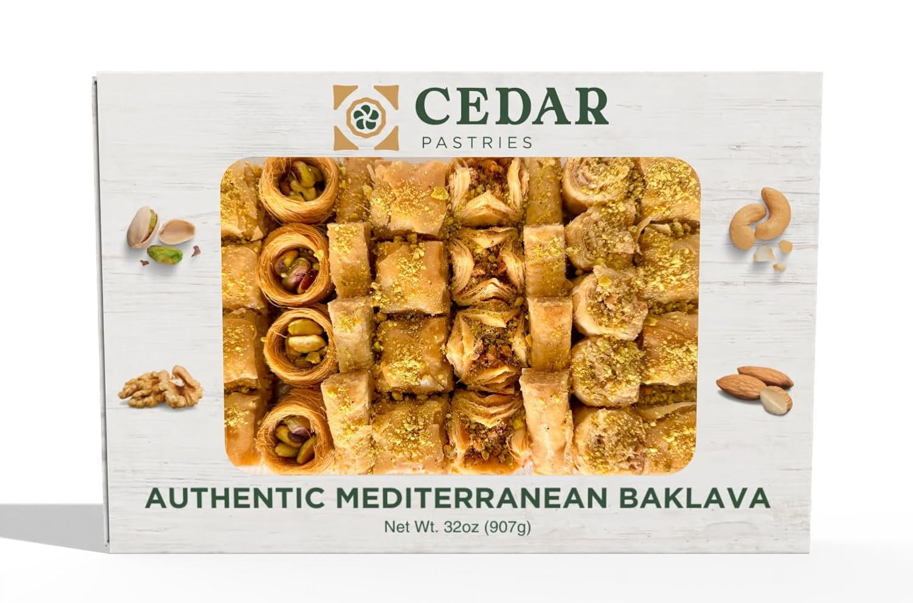 Assorted Mediterranean Baklava - 33pc Mix of Authentic Pistachio ...