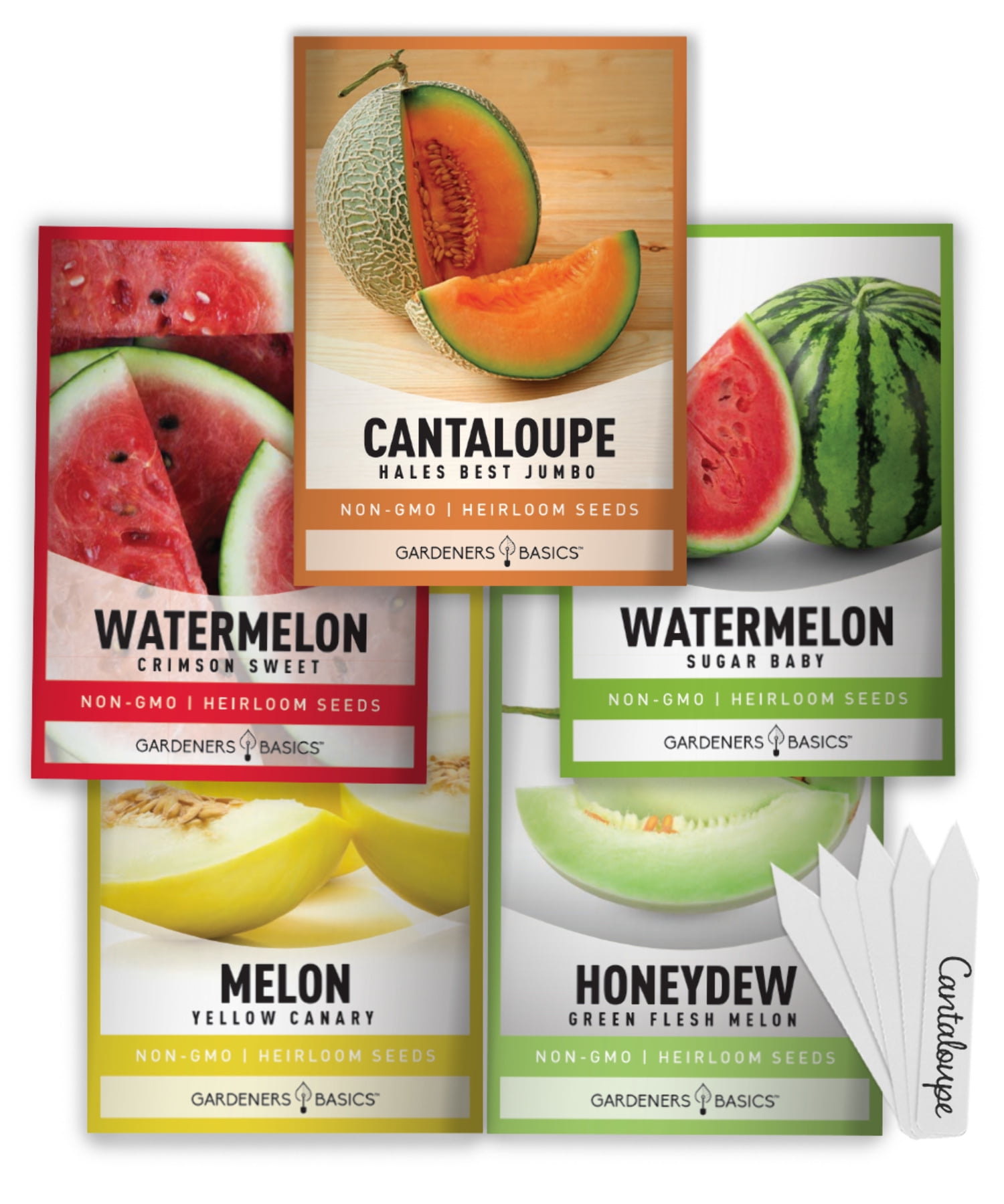 Assorted Melon Seeds, 5 Variety Pack, Grow Fresh Summer Melons ...