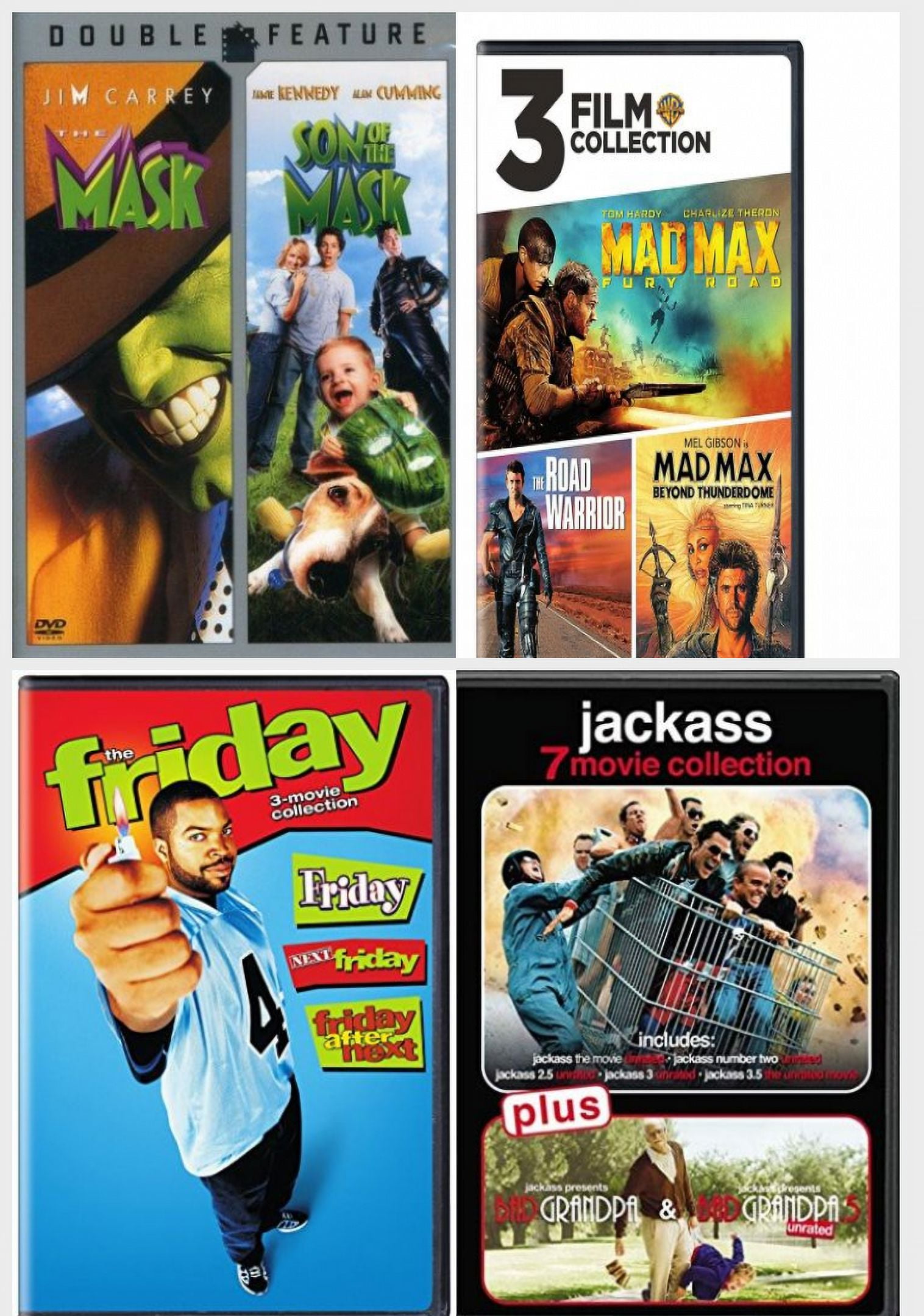 Assorted Multi-Feature Collections 4 Pack DVD Bundle: 2 Movies: The ...